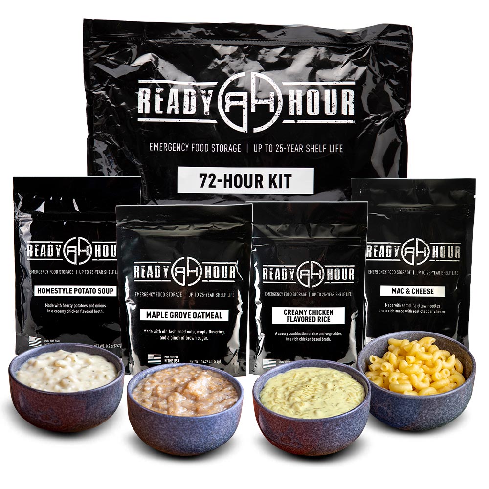 Ready Hour 72-Hour Food Kit - Long Weekend Pack-25 Year Shelf Life ...