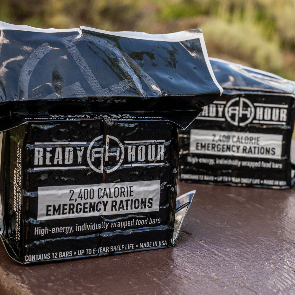 Ready Hour 2400 Calorie Emergency Food Ration Bars - MRE's – Camping ...