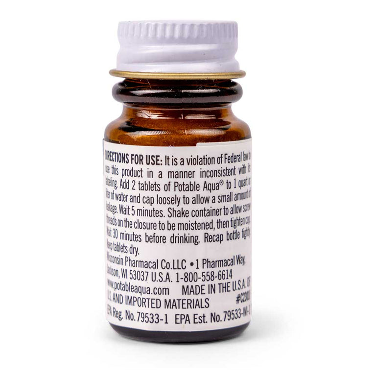 Drinking Water Germicidal Treatment Tablets – Camping Survival