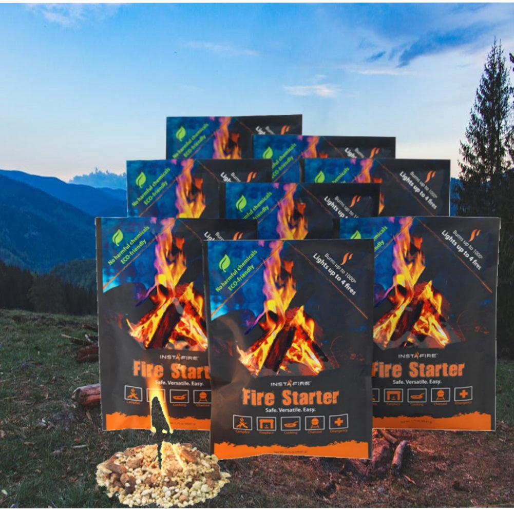 Instafire Fire Starter Pouches (12 packs)-Camping Survival